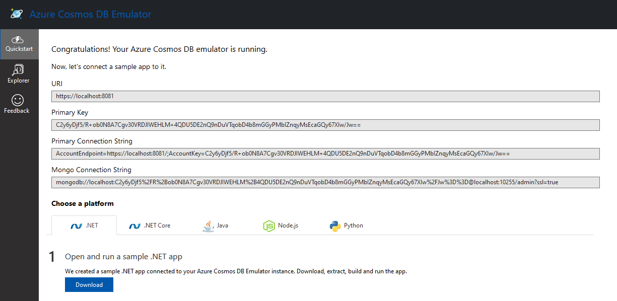 First Steps with Cosmos DB, Building your Own Rocket