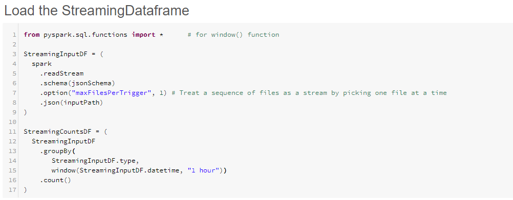 Databricks Structured Streaming - Part 3 (Creating the Stream)