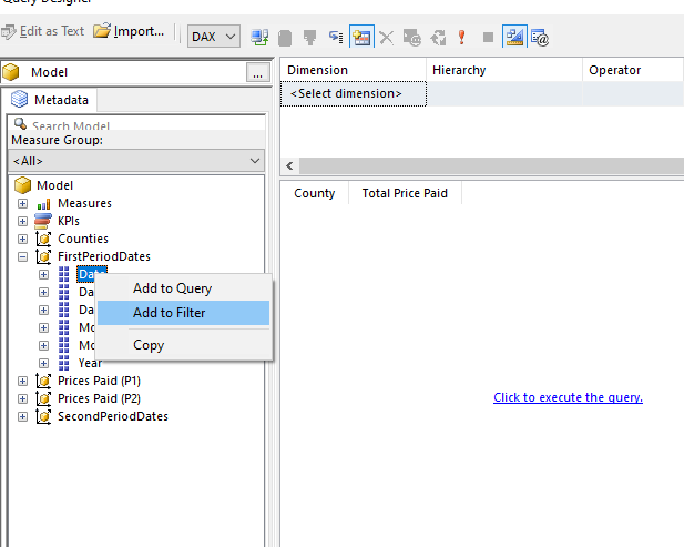 Using Date Pickers in Power BI Report Builder